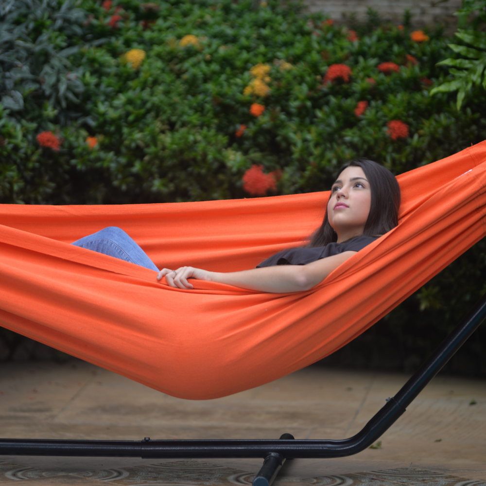 Hamaca típica colombiana Monocolor de 1.35x2.25 mts – Telary home.